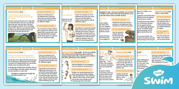 Swimming Warm-Ups Card - PE - Twinkl Swim - Twinkl