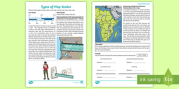 Types Of Map Scales Teacher Made 
