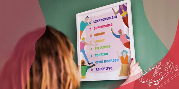 Educator Acrostic Poem Inspirational Poster (teacher made)