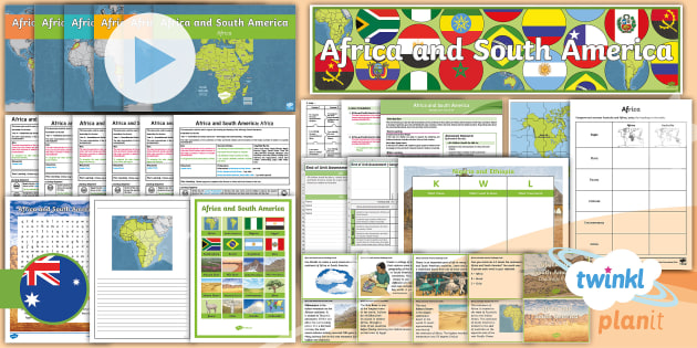 Year 4 HASS Geography Africa and South America Unit Pack
