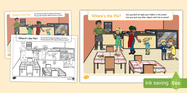 Where's the Pie? I Spy Activity (teacher made) - Twinkl