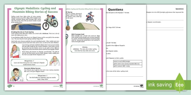 LKS2 Olympic Cycling Differentiated Reading Comprehension