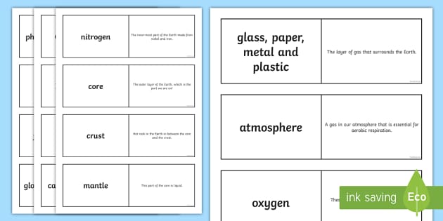 The Earth and Human Impact Loop Cards (teacher made)
