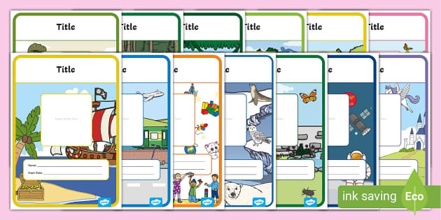 Kindergarten Learning Journey Editable Front Cover Resource Pack