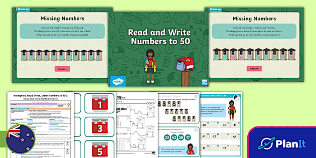 Phase 1 Number: Read and Write Numbers to 50 (teacher made)