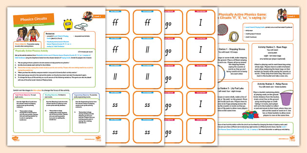 Twinkl Phonics Circuits 'ff', 'll', 'ss', 's' saying /z/