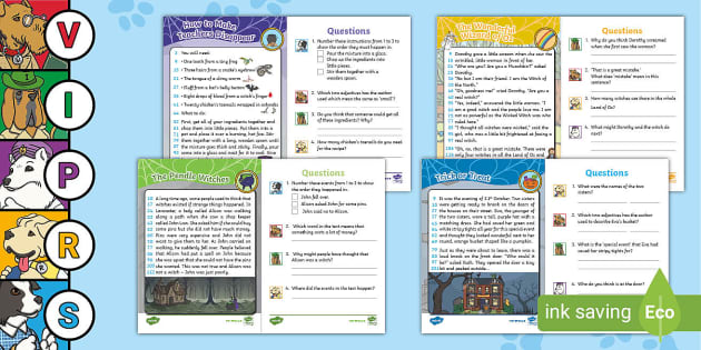 KS1 60-Second Reads: Magic, Wizards and Witches Activity Pack