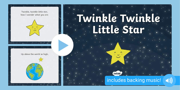 Nursery Rhymes Twinkle Twinkle Little Star PowerPoint