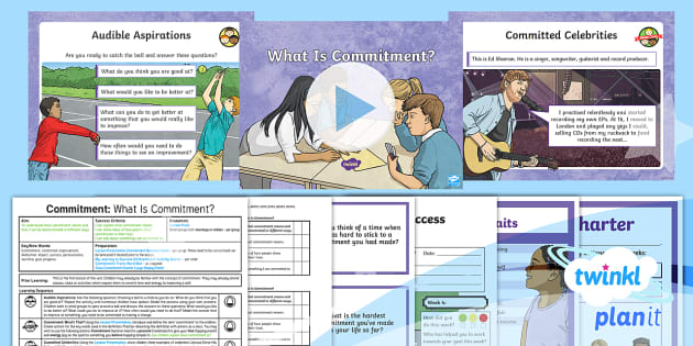 PlanIt RE: Commitment: What is Commitment? Year 5 Lesson 1