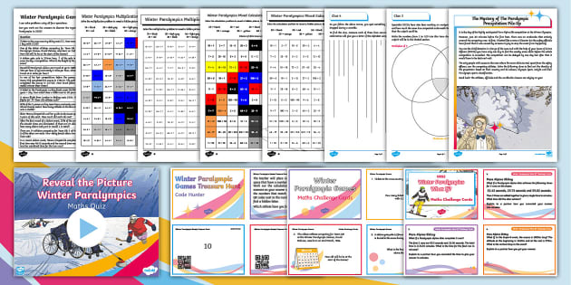 UKS2 Winter Paralympics Maths Resource Pack - Twinkl