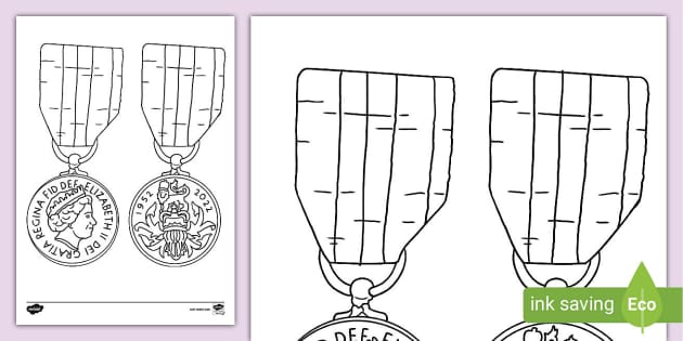 Platinum Jubilee Medal Colouring Page (Hecho por educadores)