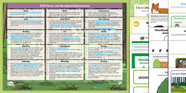 EYFS Forest and Woodland Enhancement Ideas and Resources Pack