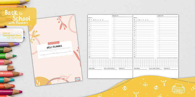 Daily Planner | Back To School for SEND educators | Muted Floral