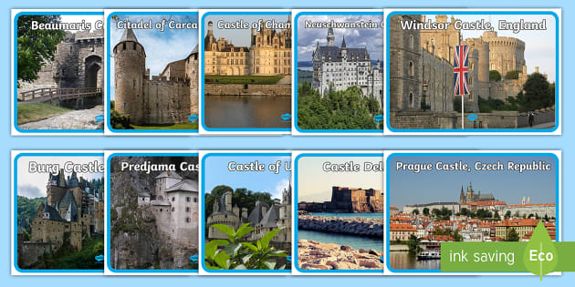 Castles from around the World Display Posters | Twinkl
