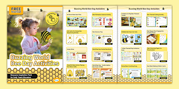 FREE Buzzing World Bee Day Activities & Resources (Inspiration Pack for ...