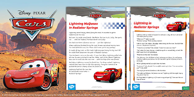 Cars: Reading Comprehension Pack