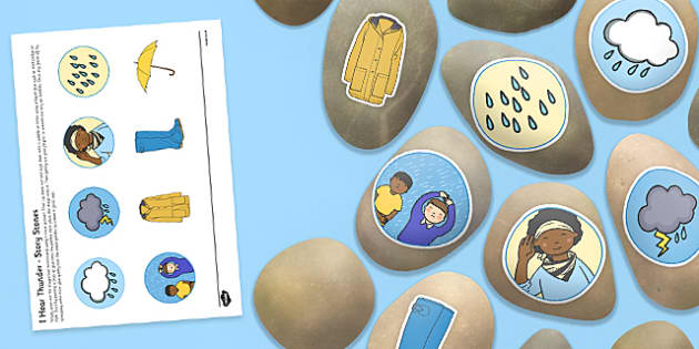 I Hear Thunder Story Stones Image Cut-Outs (teacher made)