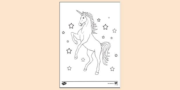 FREE! - Unicorn Colouring Sheet| Colouring Sheets - Twinkl