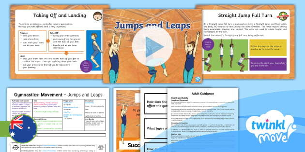 Move PE Year 4 Gymnastics: Movement Lesson 1: Jumps and Leaps Lesson Pack