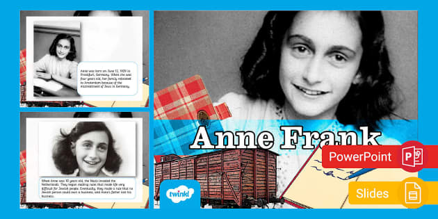 Anne Frank PowerPoint & Google Slides for 6th-8th Grade