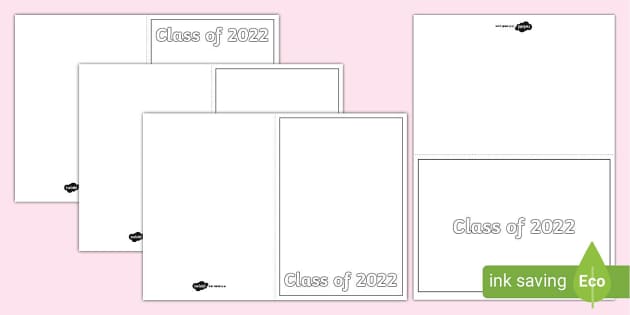 Design a Class of 2022 Cards (teacher made) - Twinkl