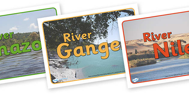 Rivers Group Signs (Hecho por educadores) - Twinkl
