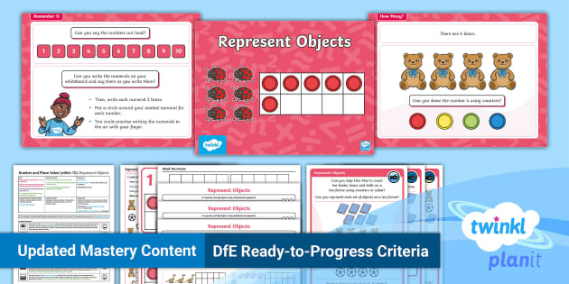 👉 Y1 Represent Objects Place Value Within 10 Lesson 4