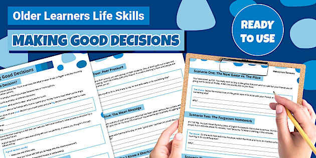 Making Good Decisions Worksheet