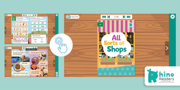 Level 4a Decodable Readers: All Sorts of Shops - Twinkl
