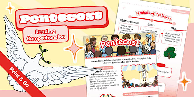 KS1 Pentecost Reading Comprehension Activity