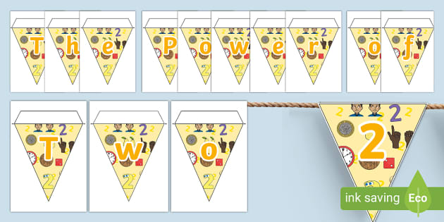 👉 Maths Week England: The Power of 2 Display Bunting