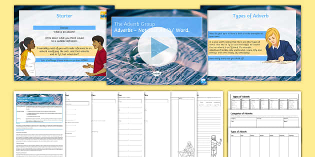 Adverbs: Not Just An 'ly' Word Differentiated Lesson Pack