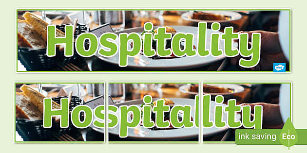 Hospitality Third Level Display Banner (teacher made)