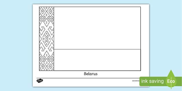 FREE! - Belarus Flag Colouring Sheet - Primary Resources