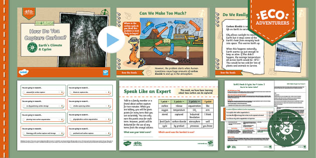 Year 4 Earth's Climate & Cycles: Lesson 3 - How Do You Capture Carbon?