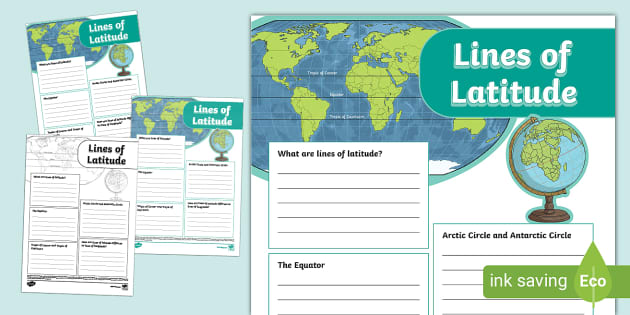 Lines of Latitude Fact File Template (Teacher-Made) - Twinkl