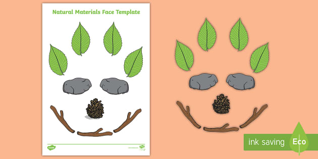 Natural Materials Face Template