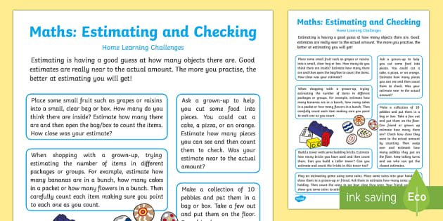 Fun with Maths: Estimating - Twinkl