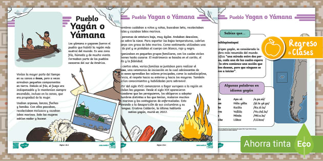 Ficha Informativa Pueblos Originarios: Yaganes o Yámana