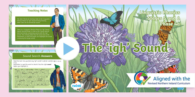 Linguistic Phonics Phase 4a 'igh' Sound PowerPoint - Twinkl