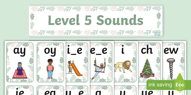 Botanical-Themed Level 5 Sounds Display Pack (teacher made)