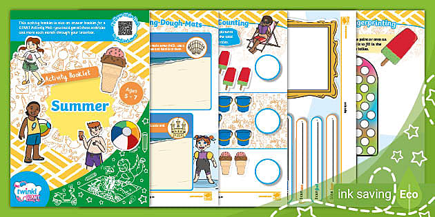 Summer-Themed Activity Booklets for Kids - Twinkl