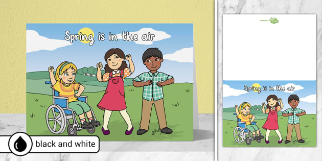 Spring Is in the Air Card | Twinkl Party (teacher made)