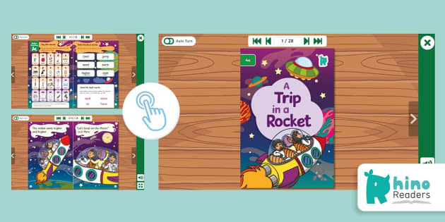 Level 4a Decodable Readers: A Trip in a Rocket - Twinkl