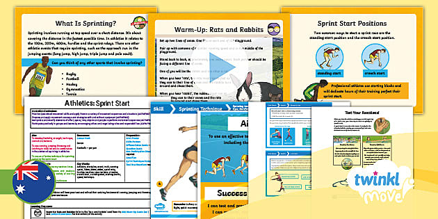 Move PE Year 5 Athletics Lesson 2: Sprint Start Lesson Pack