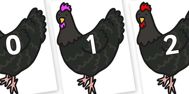 Numbers 0-100 on Hen (teacher made) - Twinkl