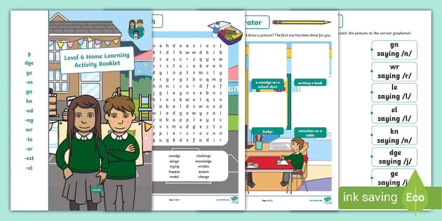 Back to School Phonics Level 6 Revision Booklet 1 - Twinkl