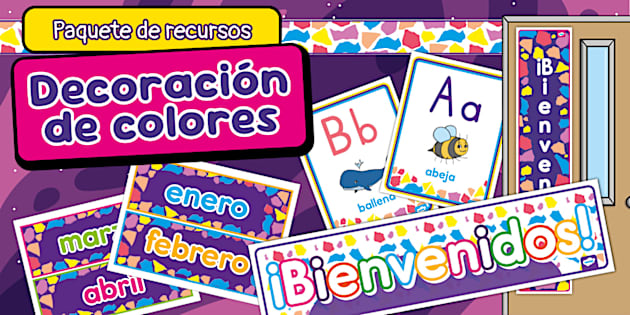 Paquete de recursos: Decoración para salón de colores