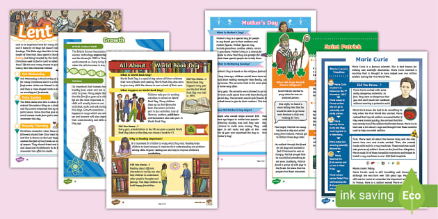 LKS2 March Reading Comprehension Activity Pack - Twinkl