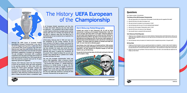 History of Euro 2016 Activity Pack - Twinkl
